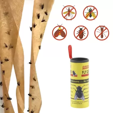 4pcs High Quality 4X Fly Sticky Paper Strip Mosquitos Killer Catcher ...