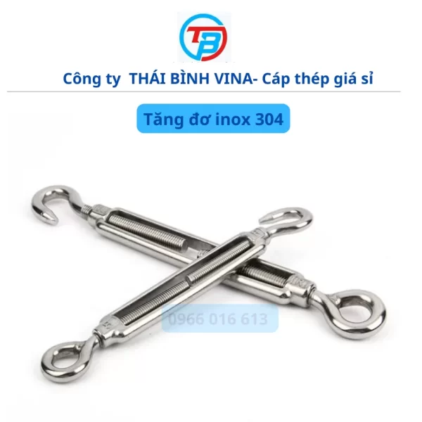 Tăng đơ inox 304, Tăng đơ cáp M5, M6, M8 INOX - TRIPMAP Marketplace