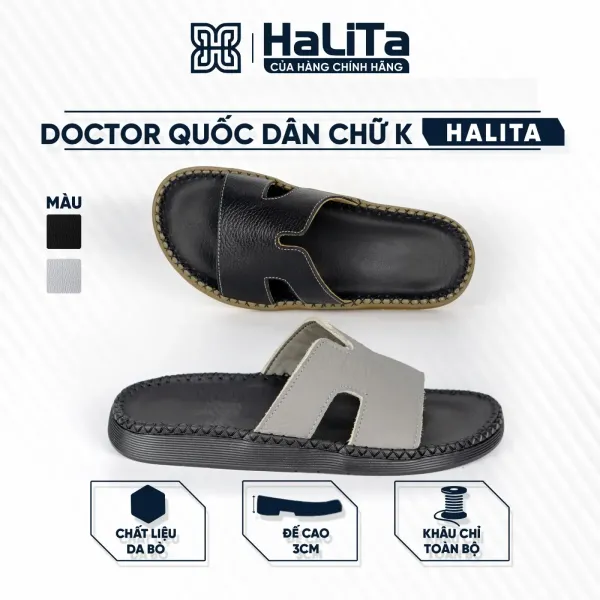 Dép Nam Quai Chéo Da Bò Doctor Cao Su Đúc Khâu Chỉ - Giảm 20% còn 199k ...