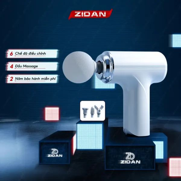 Máy Massage Cầm Tay Mini Cao Cấp Zidan 6 Chế Độ Giãn Cơ Đấm Lưng Nhỏ ...