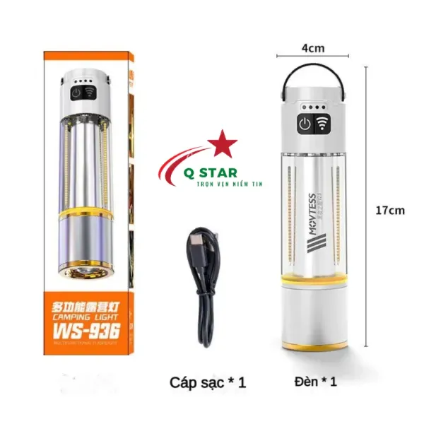 Đèn Pin Cầm Tay Đa Năng T996 Zoom Xa Gần Công Tắc Kép Có Nam Châm Móc ...