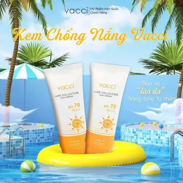 Kem Chống Nắng Vacci Korea Nâng Tone Up SPF70 Kháng Nước Siêu Tốt Giá ...