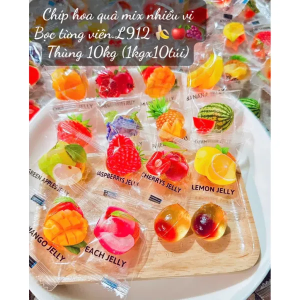Kẹo Chip Bọc Vị Hoa Quả Mix Trái Cây Giảm 32% - 1kg Kẹo Nhiều Vị Chỉ 56 ...