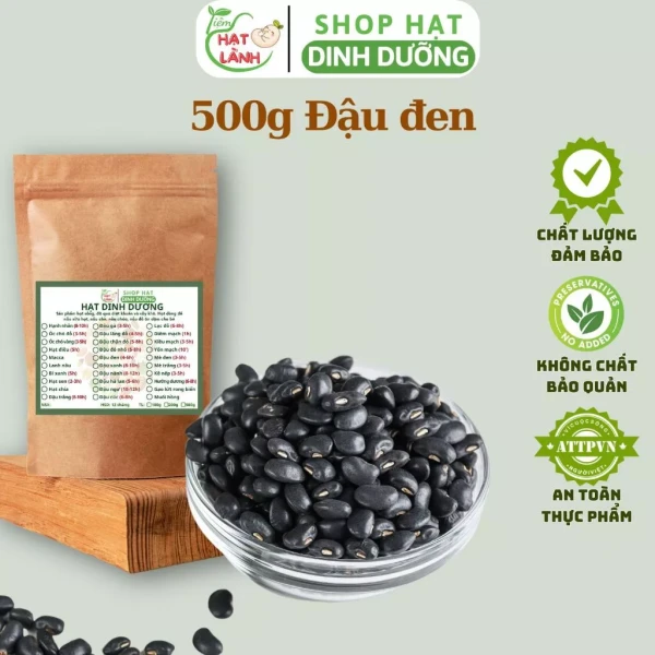 500g hạt đậu đen xanh lòng loại 1 đậu ta – Thực phẩm khô Tiệm hạt lành ...