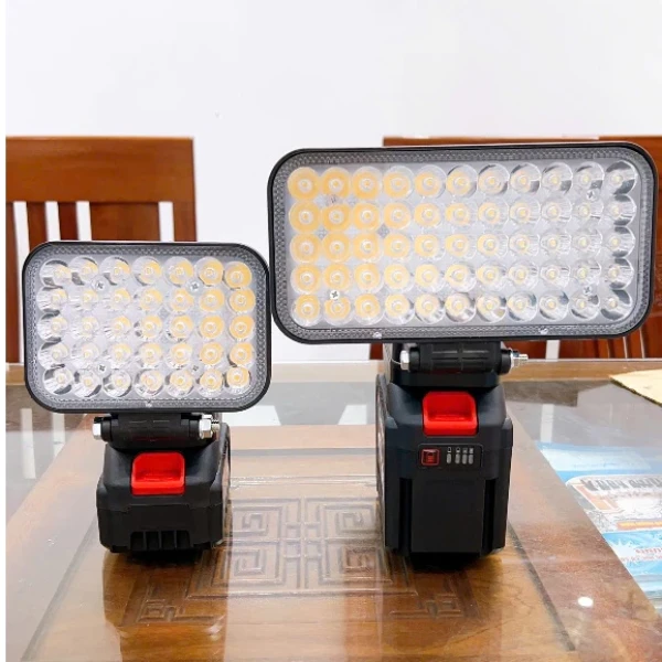 Đèn led 35-55 bóng dùng chân pin phổ thông 4cm, 18-21V có tay cầm và 2 ...
