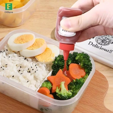 [EHB-t] 2 Chai Nước Sốt Gia Vị Mini Di Động Cà Chua Sốt Salad Hộp Đựng ...