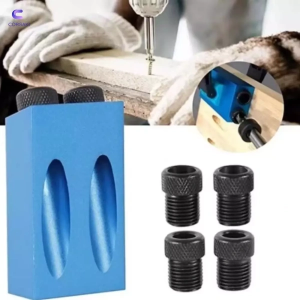 Bộ dụng cụ ghép lỗ bỏ túi CORSAKI 7 / 14 / 15, Hướng dẫn khoan góc 15 ...