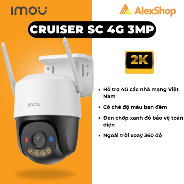 Camera IMOU Cruiser SC 3MP 4G Sim Xoay 360 độ Ngoài Trời Giá 1.099.000 ...