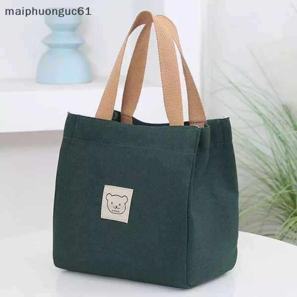 COD thời trang túi vải túi xách Bento ăn trưa hộp nhỏ túi vải cầm tay ...