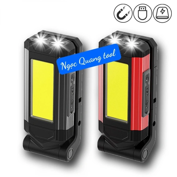 Đèn LED COB Sạc USB Siêu Sáng Có Nam Châm Chống Nước - Điều Chỉnh Cường ...