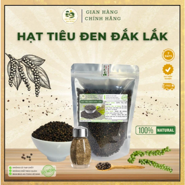 Hạt Tiêu Đen Nguyên Chất Tây Nguyên 500G 1KG Giá Rẻ - Tiêu Đen Đắk Lắk ...