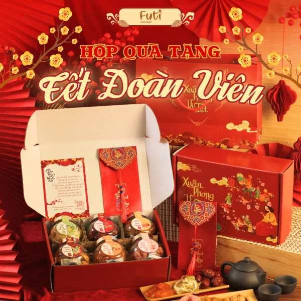 Hộp Quà Tặng Tết 2.026 Xuân Phong Vị Tết, Hộp Quà Hạt Mứt Sấy Khô Tặng ...