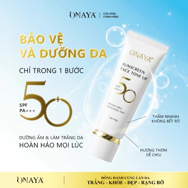 Cách sử dụng Kem Chống Nắng ONAYA Face Tone Up để đạt hiệu quả tối đa ...