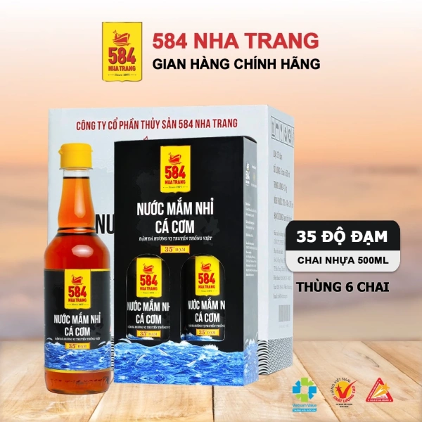 Nước Mắm 584 Nha Trang Truyền Thống 6 Chai 500ml - Giảm Giá Cực Sốc ...