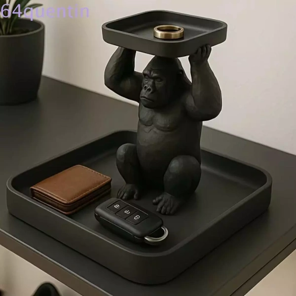 QUENTIN Gorilla Khay lưu trữ, Trang trí khay Gorilla bằng nhựa độc đáo ...