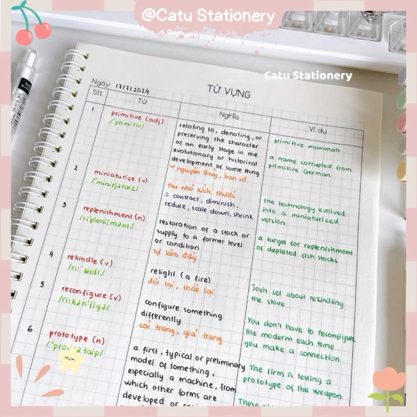 Sổ Tay Học Từ Vựng Tiếng Anh IELTS TOEIC - Giảm 16k - Viết Ví dụ EV2 ...