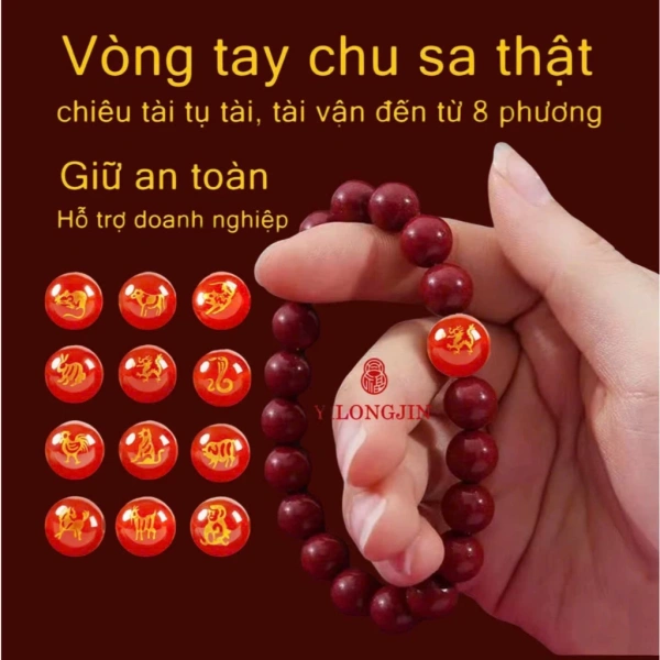 Vòng tay chu sa 12 con giáp và 12 cung Hoàng Đạo - Giá ưu đãi 99k ...