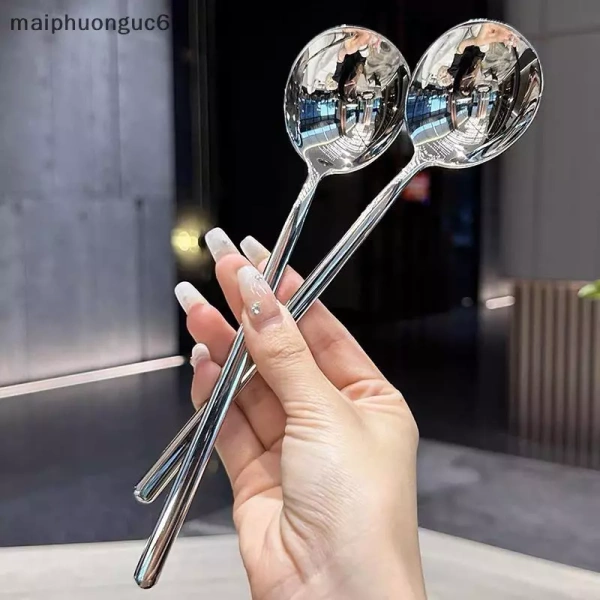 Muỗng Cod Thép Không Gỉ Hàn Quốc Dài - Bộ Đồ Ăn Xử Lý Đá, Dày Đủ Cho ...