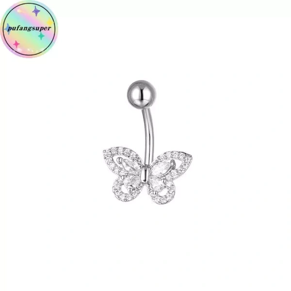 Pufangsuper Jewelries Titan Belly Button Piercing Bướm Thời Trang Nữ ...