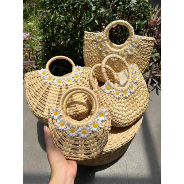 Bộ túi vintage mẹ‑bé thơ mộng cho chuyến đi biển chụp ảnh, nhưng khả ...