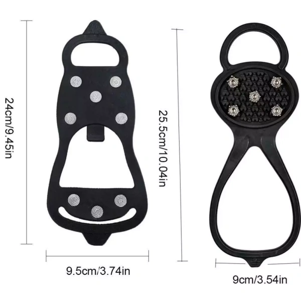 Giày crampon chống trơn trượt trên băng dày: thực tế bám chắc khác biệt ...