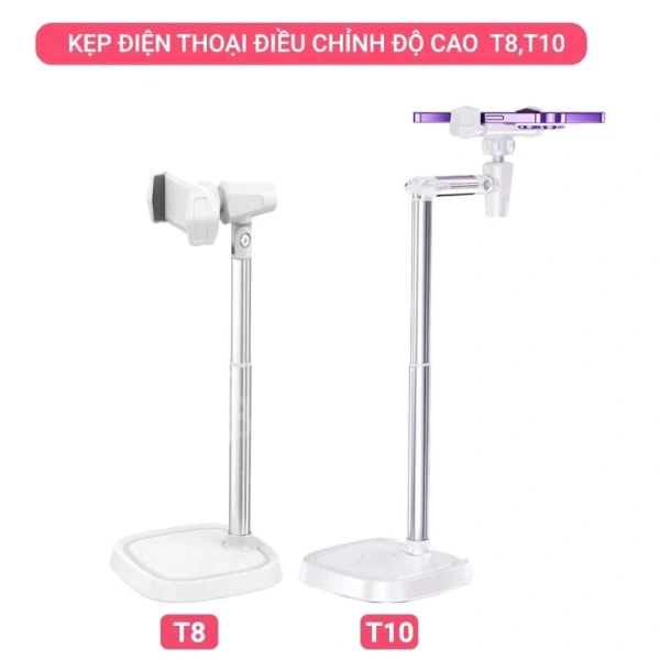 Một khớp nhẹ trên giá đỡ điện thoại trục xoay 360° có thể làm thay đổi ...