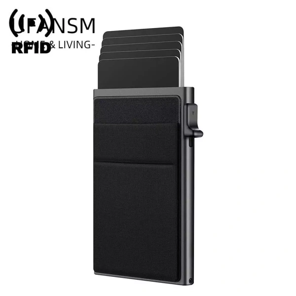 Độ mỏng của ví bật lên tự động tích hợp chống RFID có thể khiến việc ...