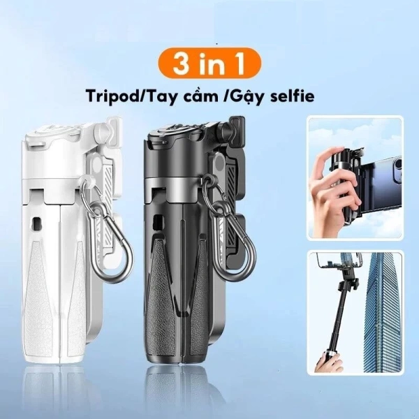 Gậy selfie mini có đèn trợ sáng thường không đủ để cân bằng ánh sáng ...