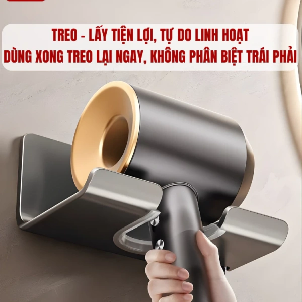 Sau một năm sử dụng giá treo máy sấy tóc dán tường, tường vẫn nguyên ...