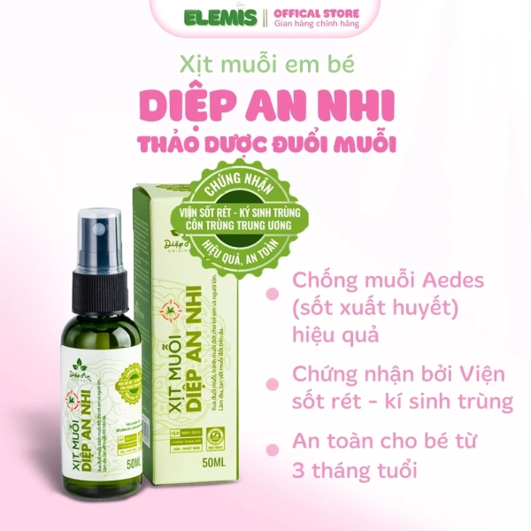 Xịt muỗi nhẹ giúp giảm ngứa vết đốt và cải thiện giấc ngủ trong mùa ...